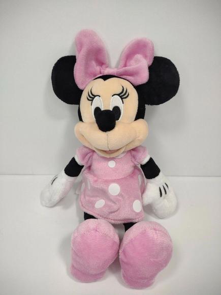 Disney | Other | Disney Authentic Minnie Mouse Small Plush Pink Dress ...